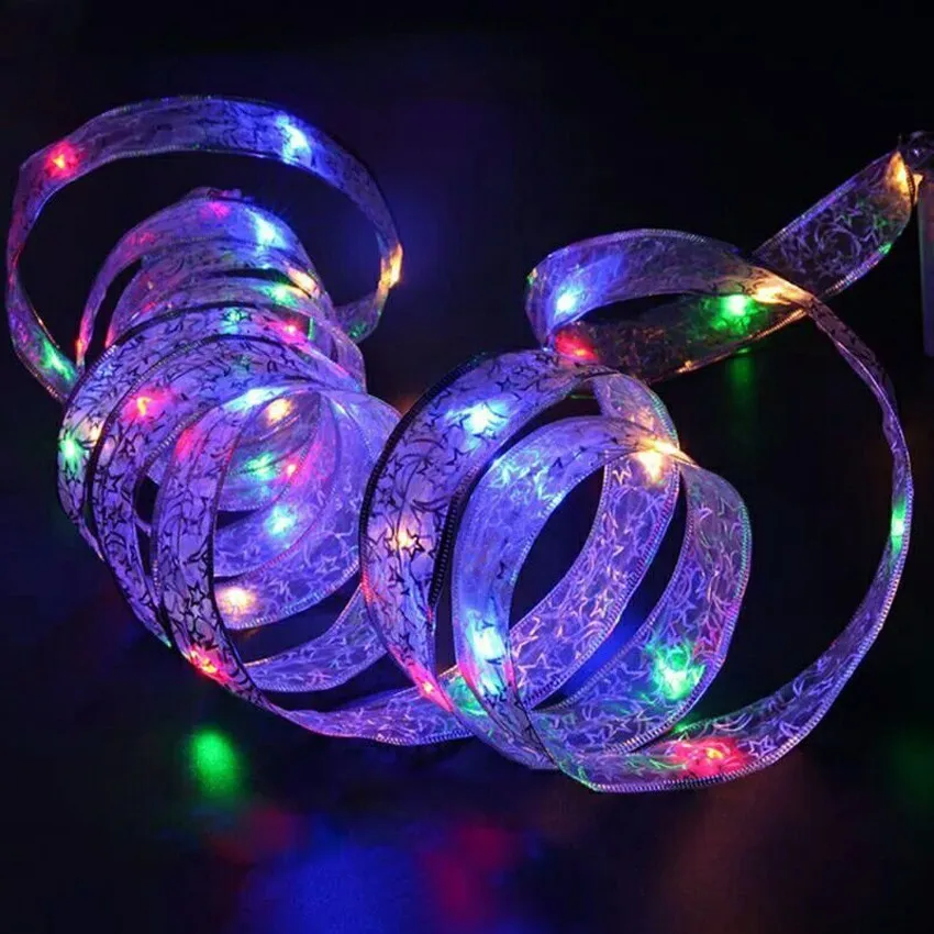 Qianxiaozhen-4-Meters-Ribbon-Design-Decorative-LED-Lights-Small-String ...