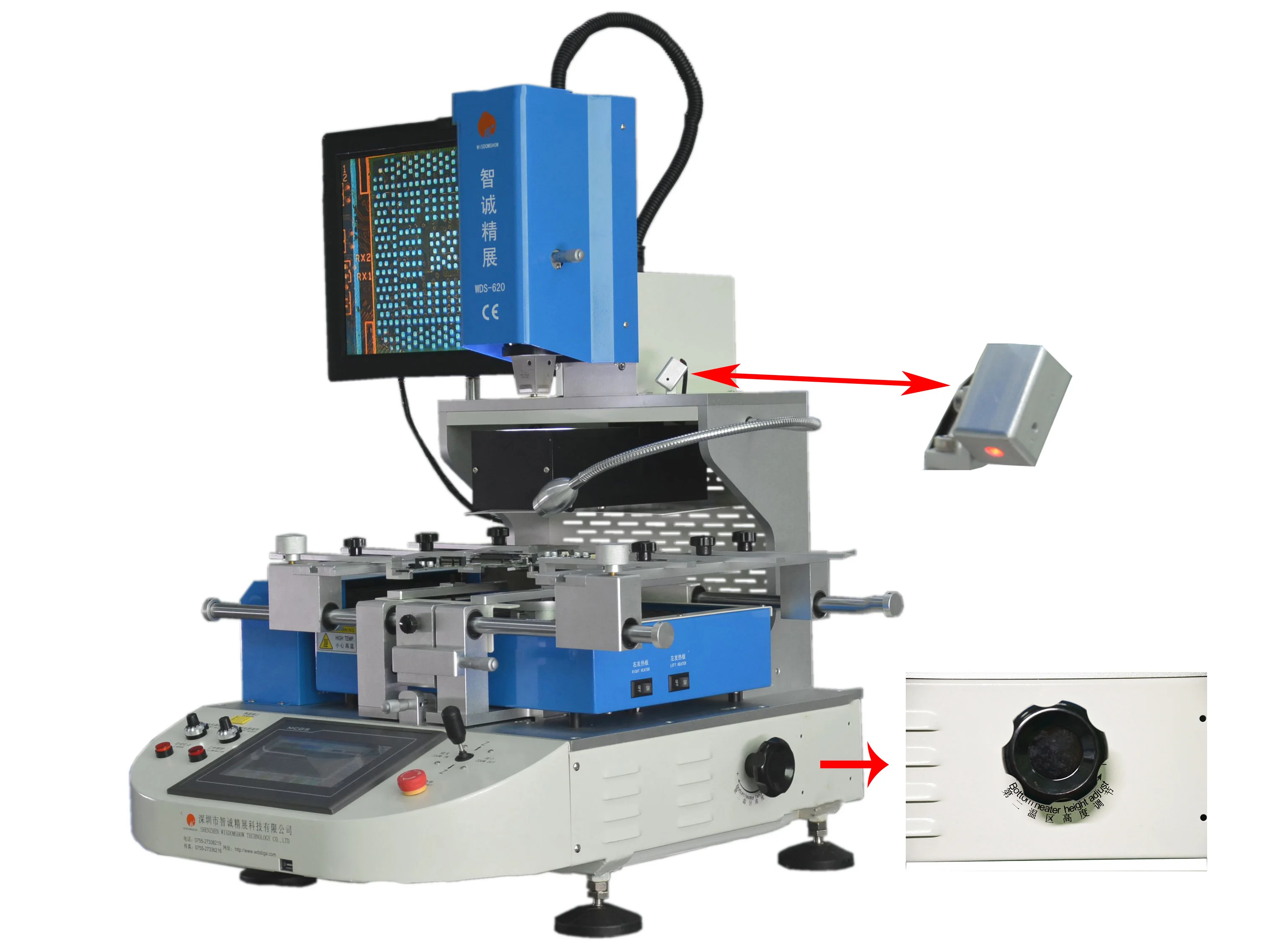 Infrared bga rework machine BGA SMD SMT desoldering solder station for ...