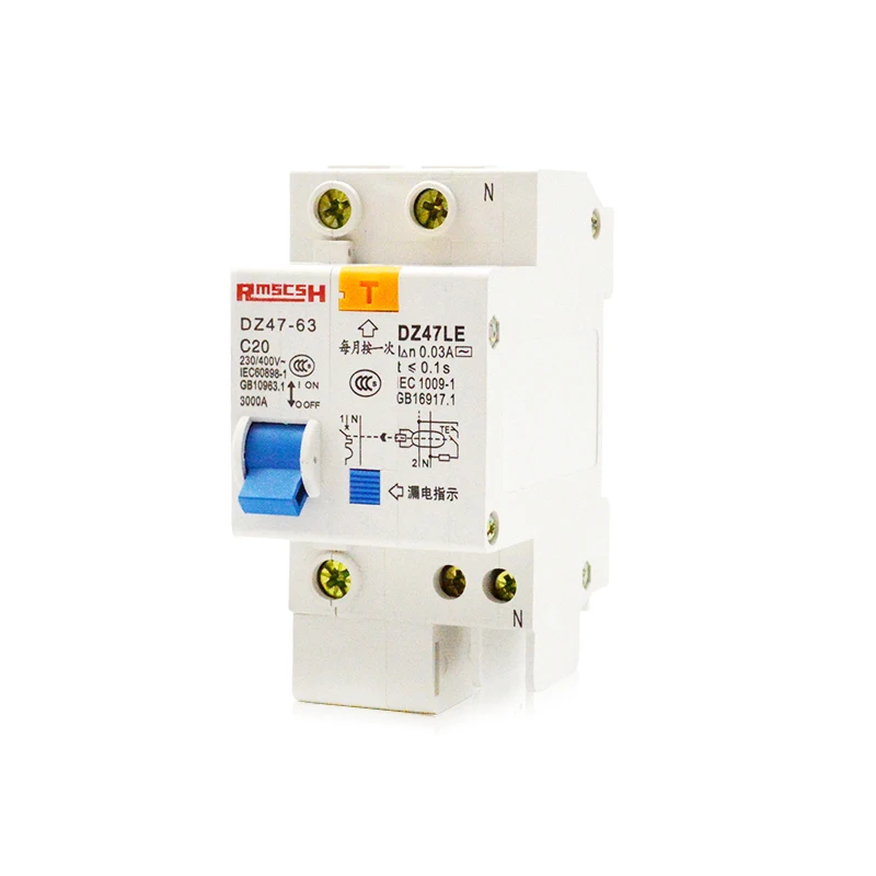 Generic Dz47le-63 1pn Mini Circuit Breaker all-sized Electric Leakage Protect Air Cutout Breaker ...
