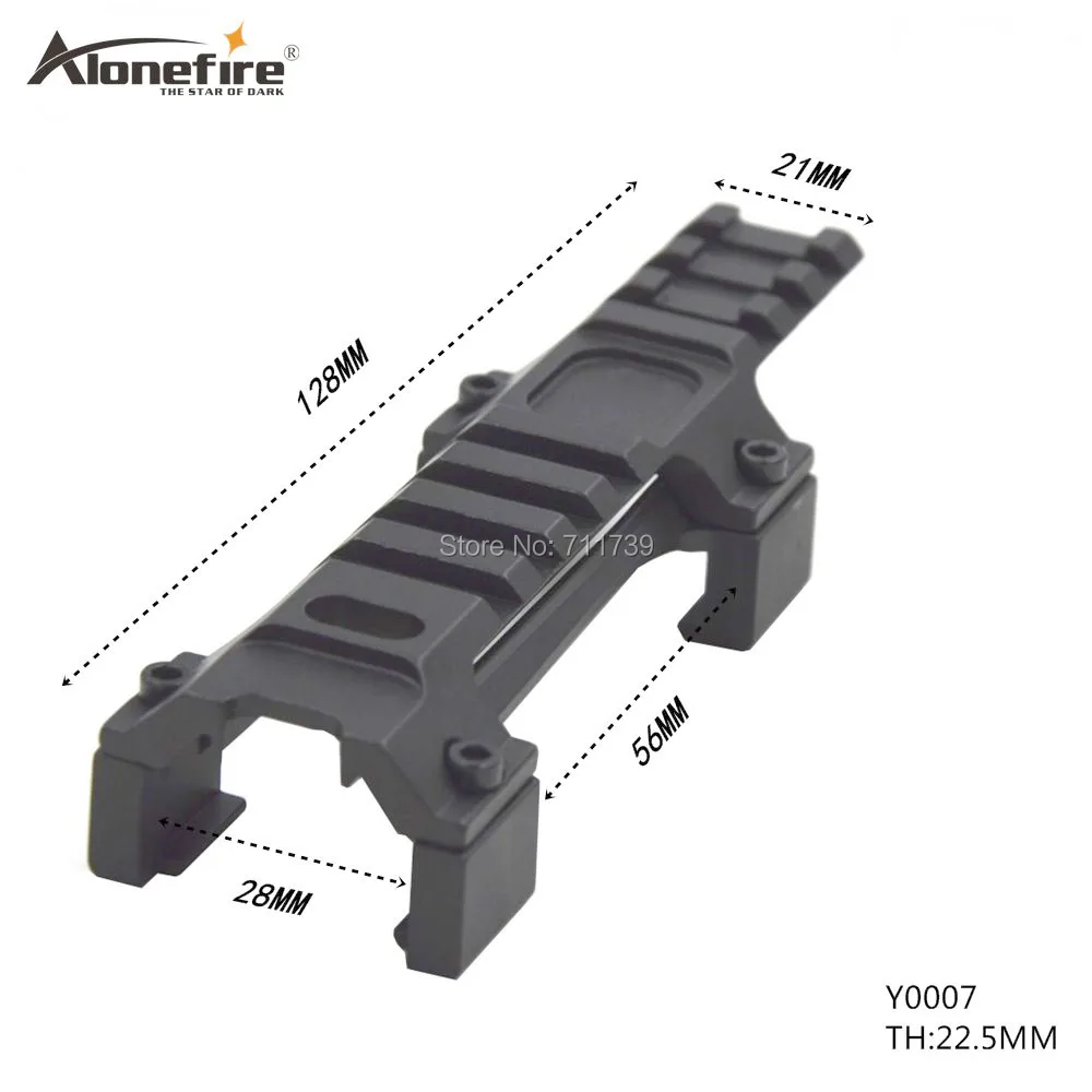 Hunting Military Gear Aluminium Airsoft MP5 G3 20mm Scope Mount Rail ...