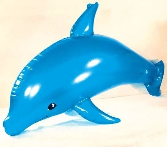 INFLATABLE 40" DOLPHINS blow up inflate toy fish toys ocean blue fun ...