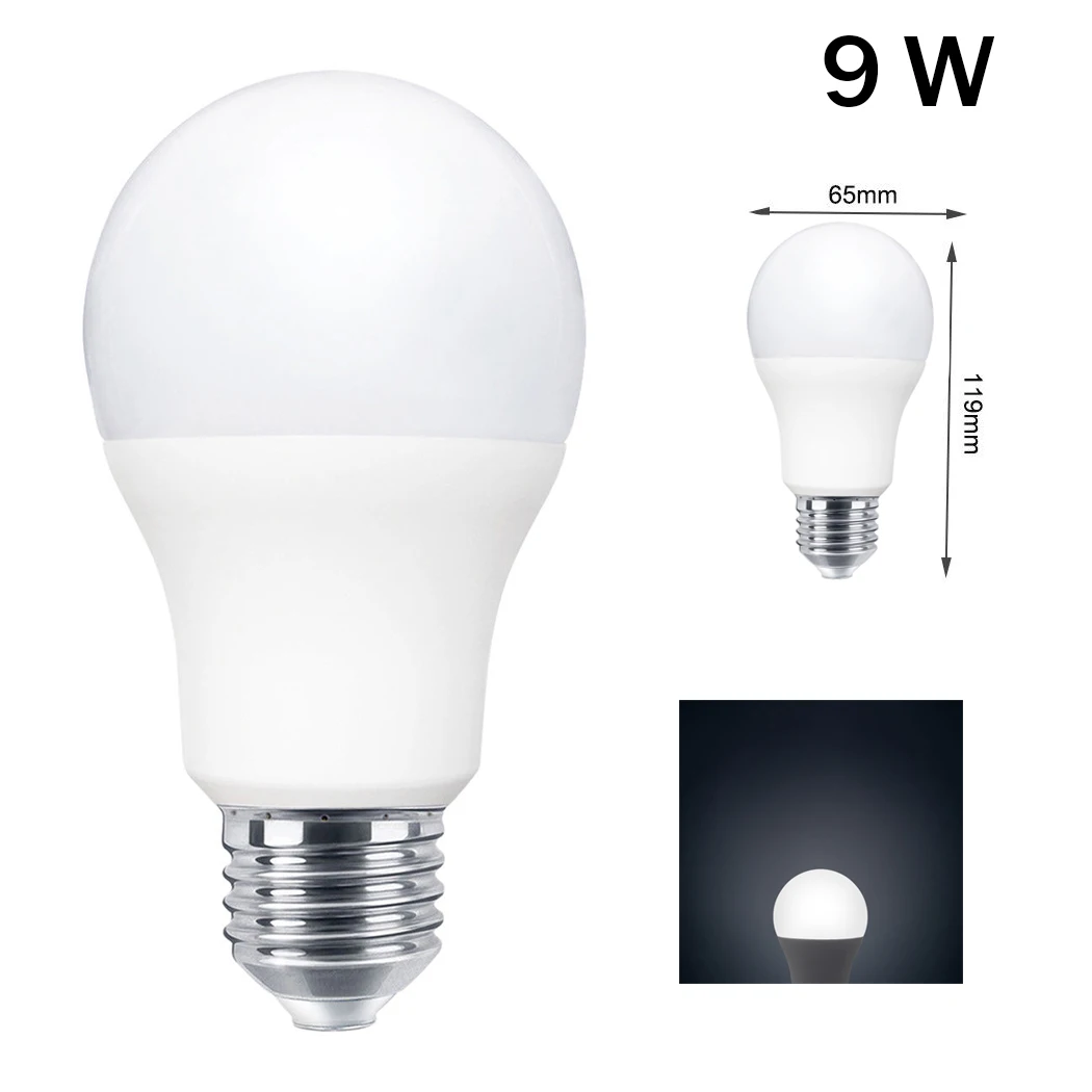 9W E27 LED Lamp LED Bulb AC85 265V Lampada LED Bombillas Table Lamp Light Bulbs Cold White Light ...
