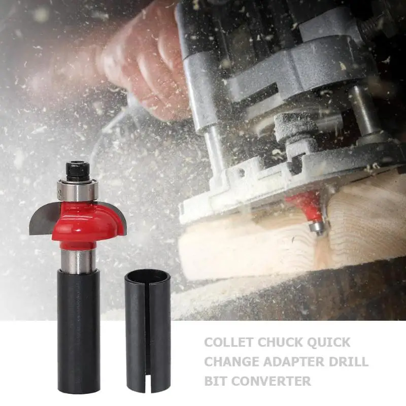 9Pc 6 12.7mm High Precision Adapter Collet Shank CNC Router Tool ...