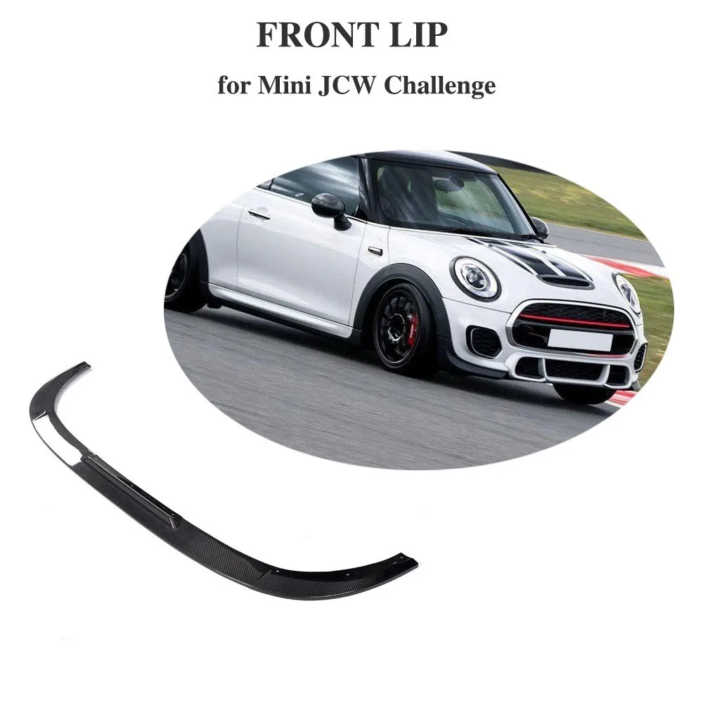 Dry Carbon Fiber 100% Car Front Bumper Lip Spoiler Diffuser For Mini ...