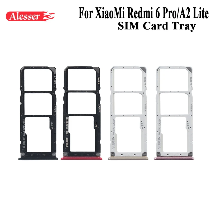 Alesser For XiaoMi Redmi 6 Pro SIM Card Holder Tray Slot Replacement ...