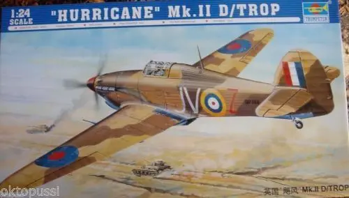 Trumpeter 02417 1/24 British Hurricane Mk.ii D-trop Fighter Plane ...