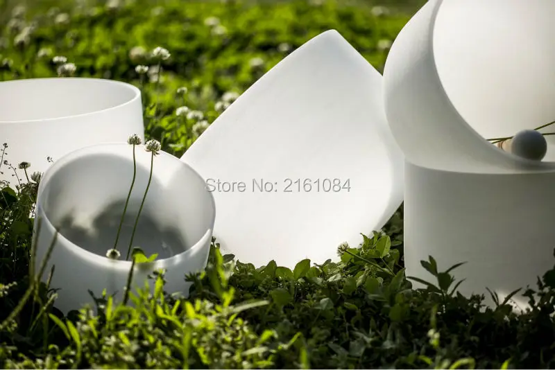 ", 8", 1" и 12" 4 шт матовые кварцевые поющие чаши с музыкальной нотой ...