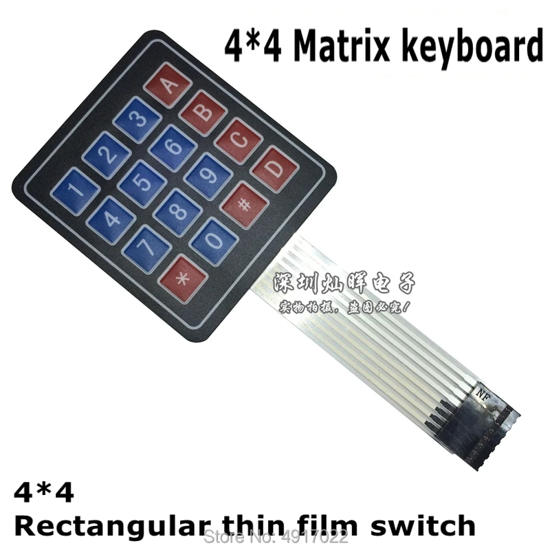 16-Key-Membrane-Switch-Keypad-4X4-Matrix-Keyboard-For-Diy-Kit-4-4 ...
