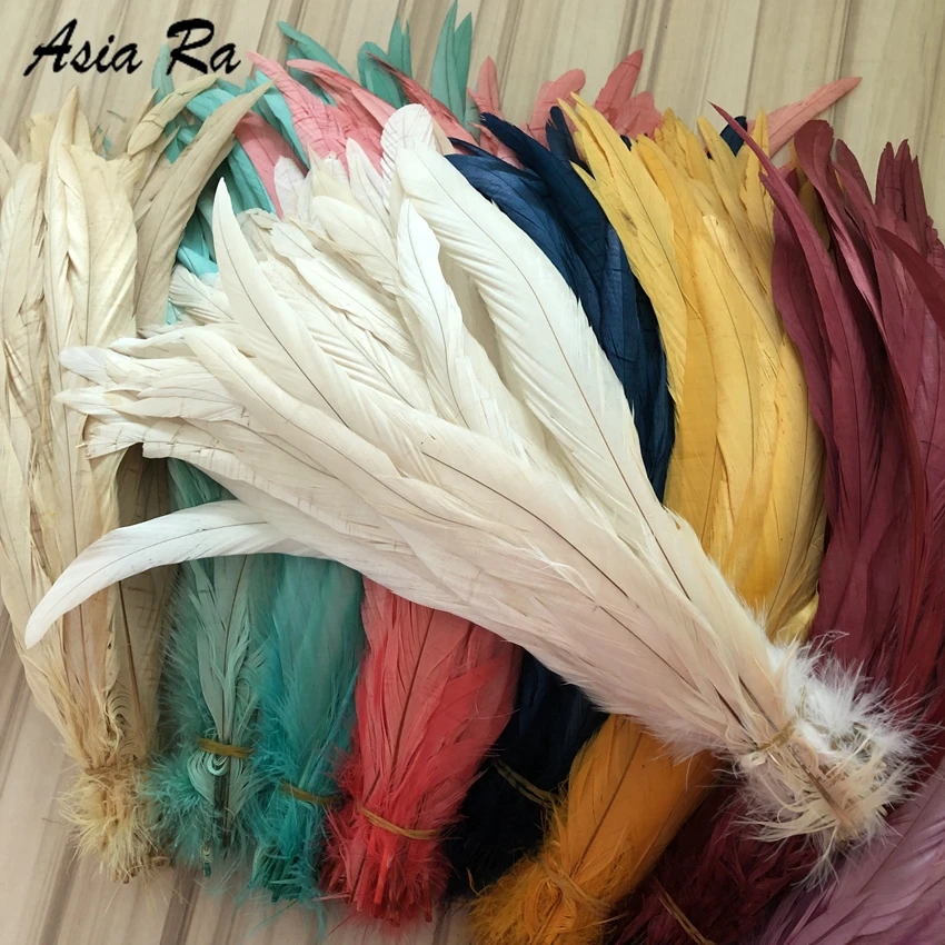 Asia Ra Feather 500pieces/lot 25-30cm(10-12inch) Quality Bleached White ...