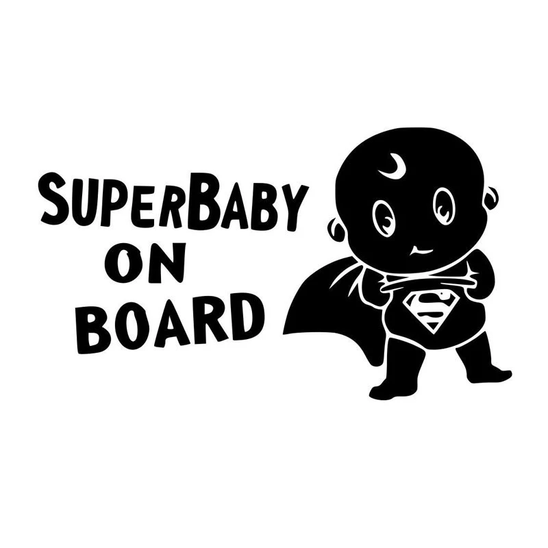 Super Baby Clipart Black