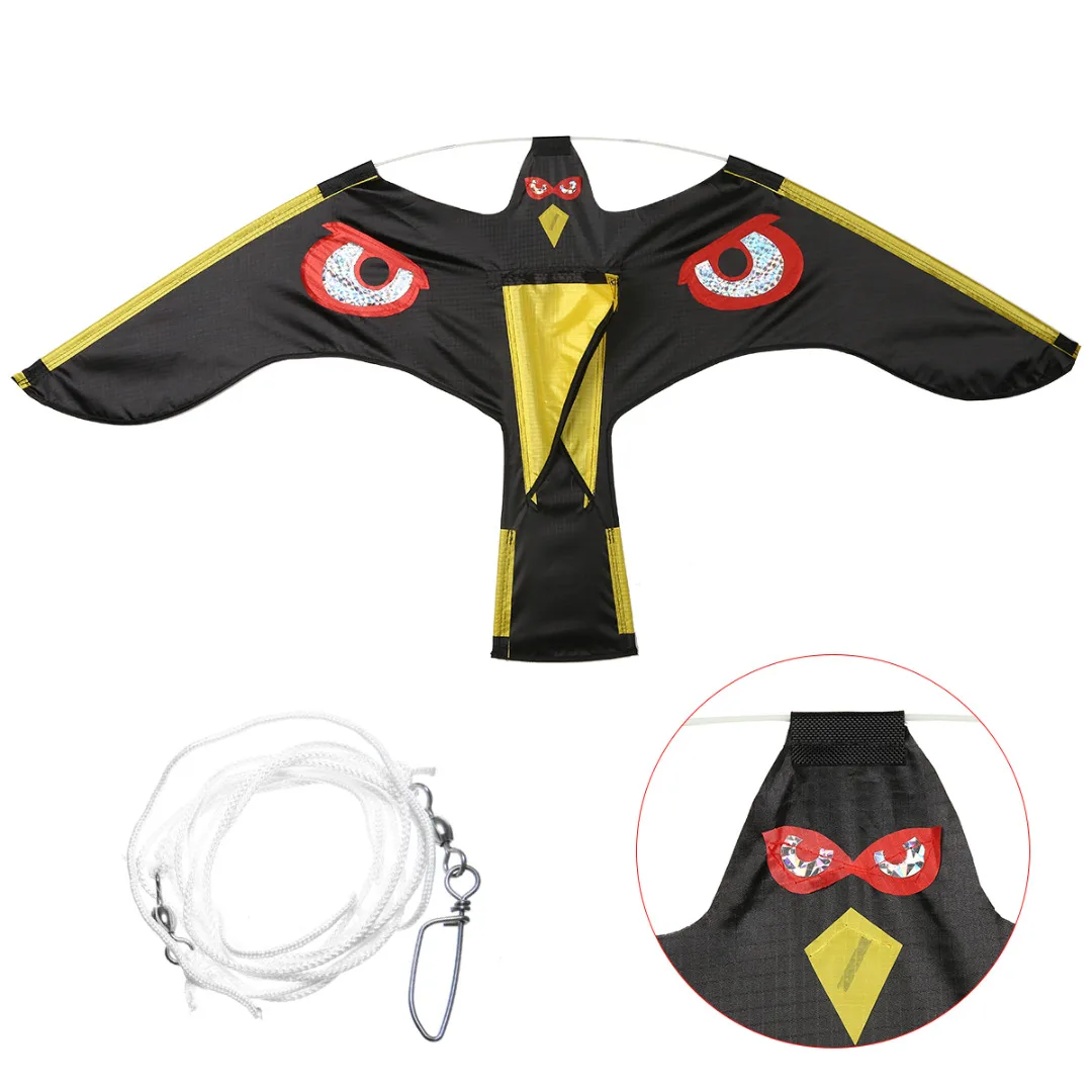 Emulation-Flying-Black-Bird-Repeller-Flying-Hawk-Kite-Scarecrow ...
