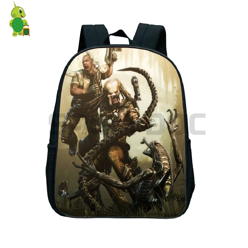 Horrible Alien Predator Backpack Toddler School Bag for Kids Boys Girls ...