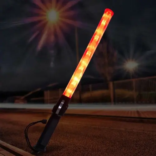 Safety Road Police Traffic Wand Control Stick LED Light Signal Warning ...