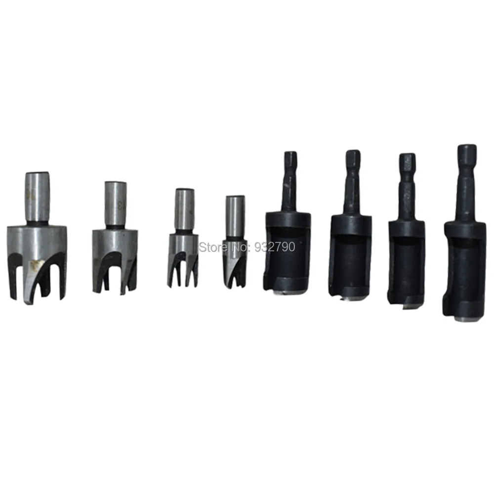 8 Piece Wood Plug Cutters Set Chamfered Cutters Tapered Plugs ...