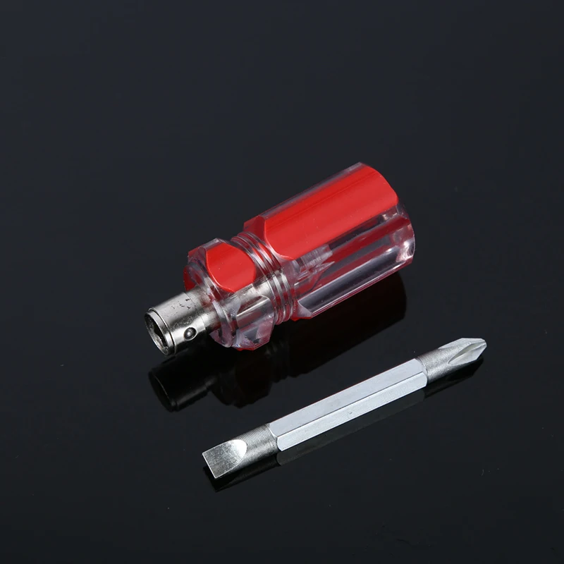 2in1 Dual Function Short Cross Shaped Screw Driver Slotted Screwdriver ...
