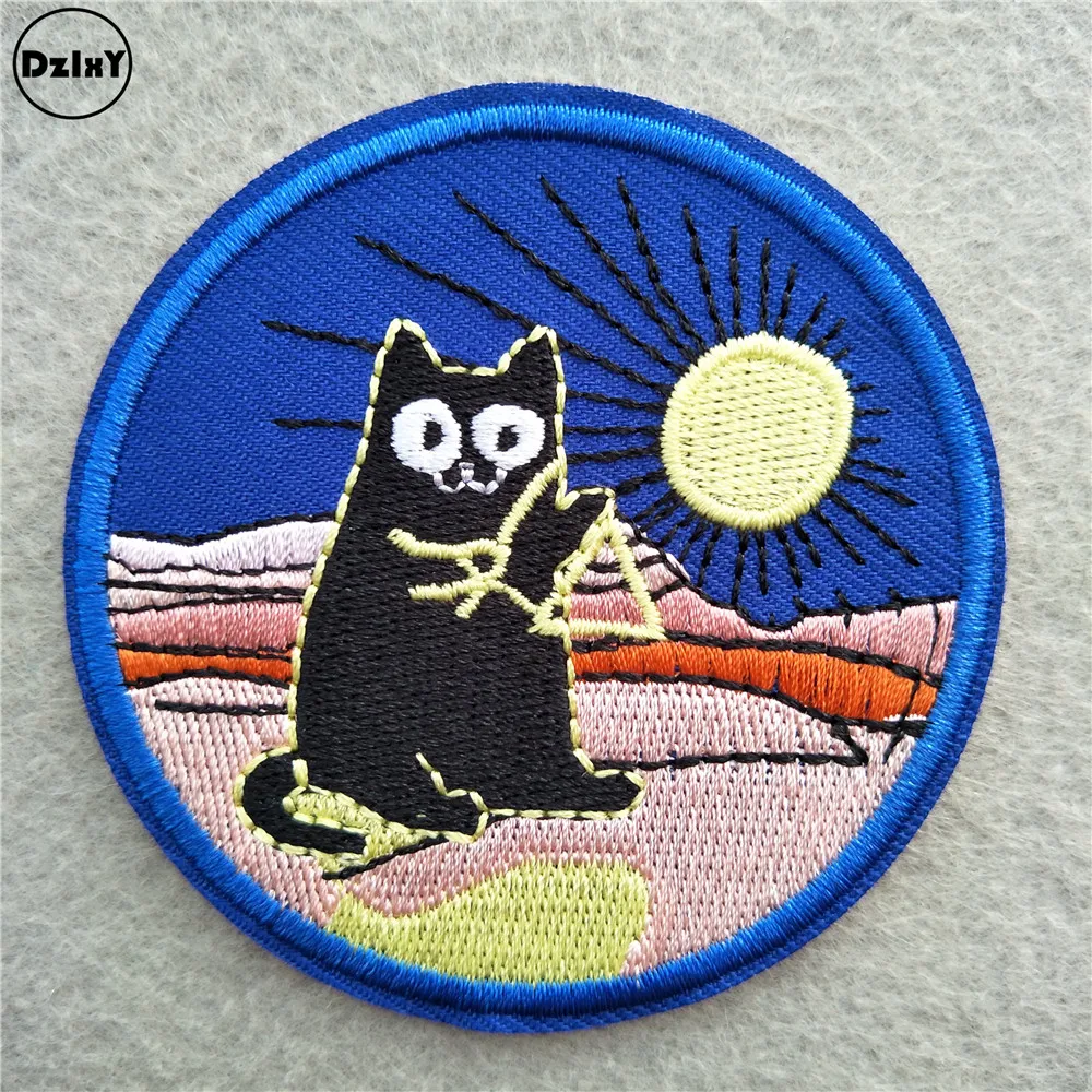 Cats Circle Patches for Jean Jacket Applications for Clothes Stickers ...