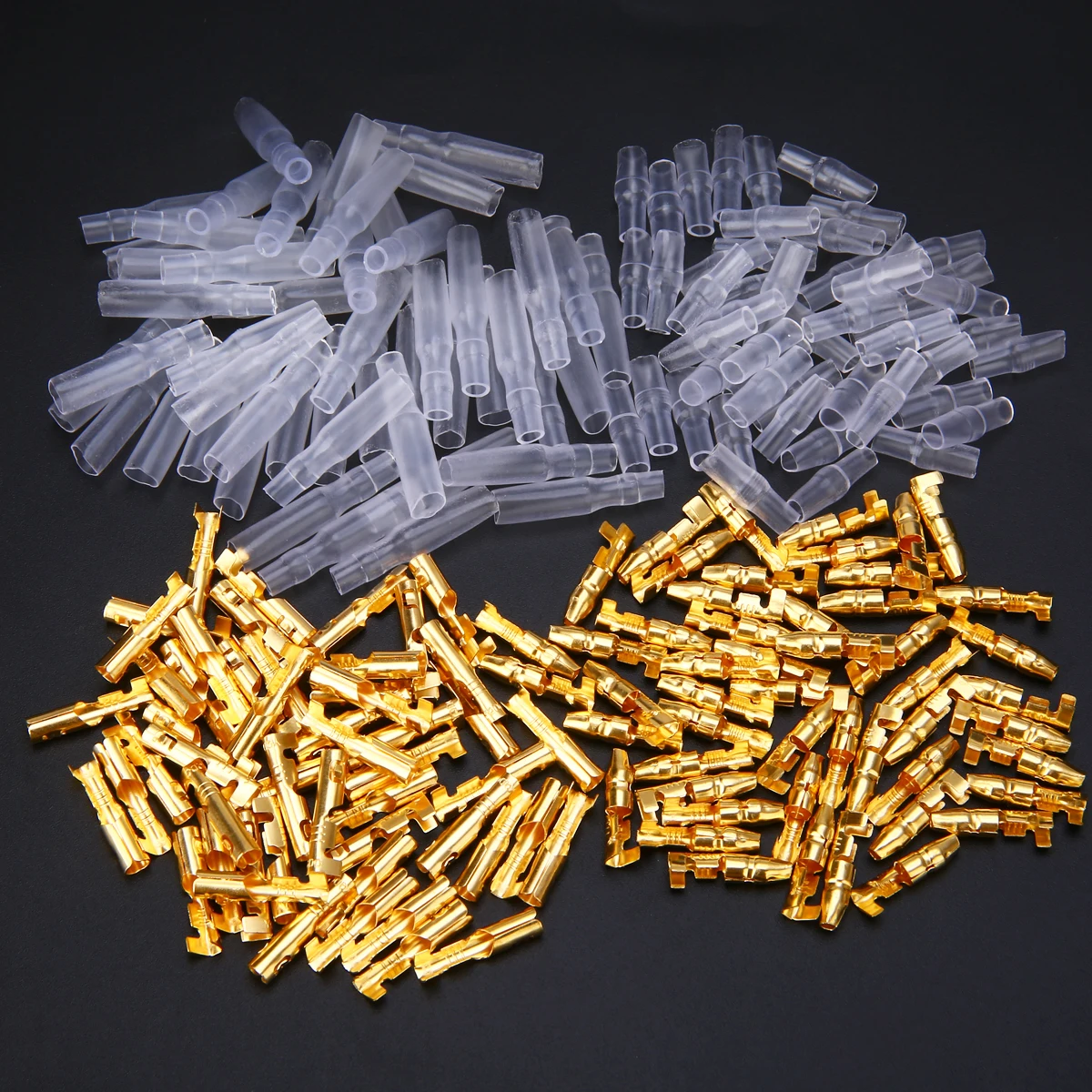 50 Set 3.9mm Male Female Bullet Motorcycle Connector Terminals Socket ...