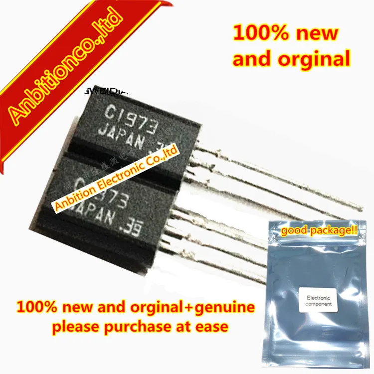TRANSISTOR original 2SC1973 C1973 TO-92L MOS NPN, EPITAXIAL plano, 10 ...