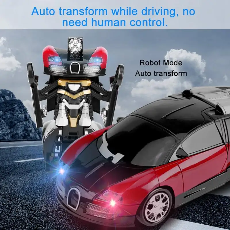 New 2 In1rc Car Transform Robots Toys Plastic Electric Universal Wheels Educational Toy Vehicle