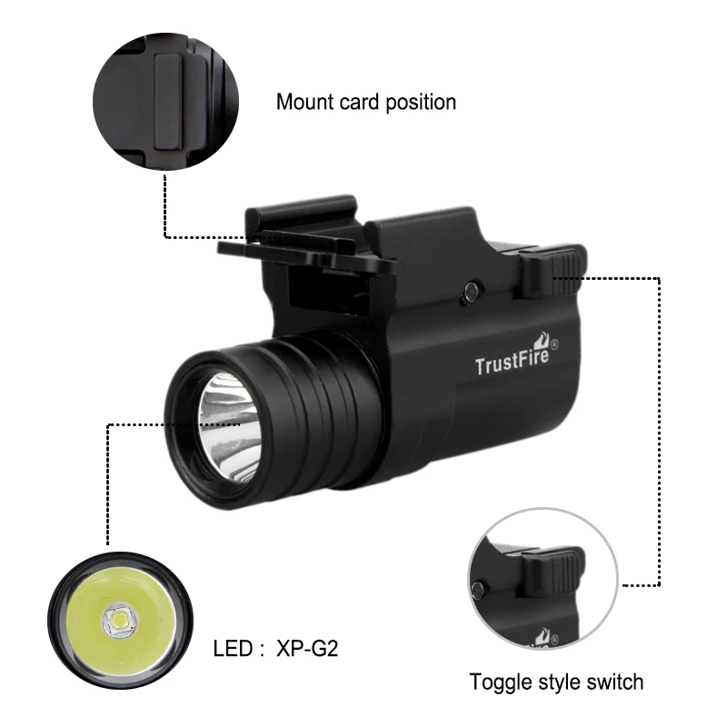 G10 XP-G2 LED Airsoft Element Softair Gun Light Pistol Flashlight 230LM ...