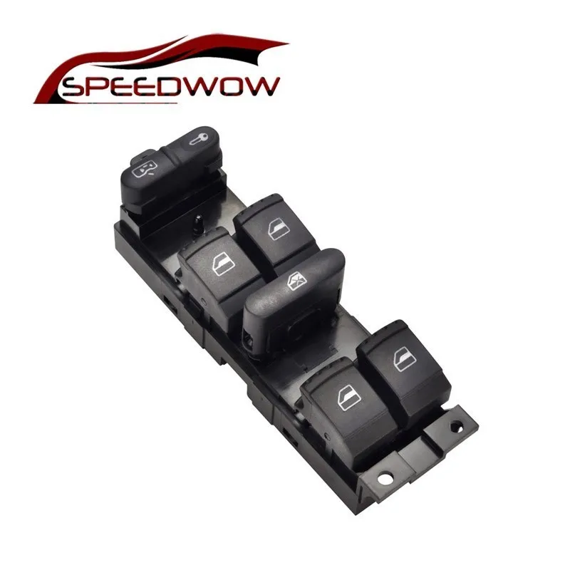 SPEEDWOW Black Electric Power Master Window Switch Button For VW Golf 4 ...