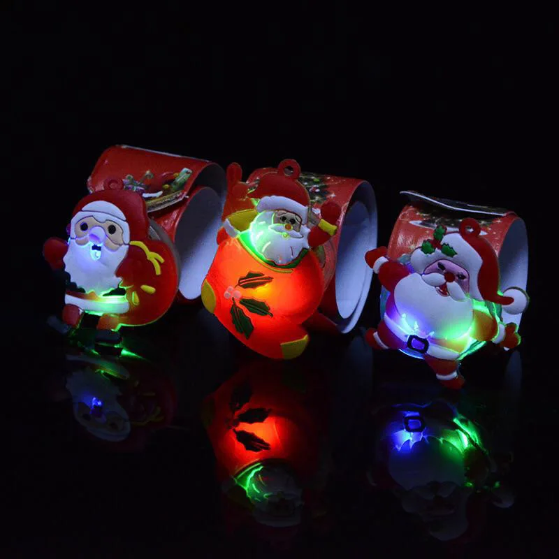 Cute Christmas Toys For Children Luminous Light Stick Clap Bracelet ...