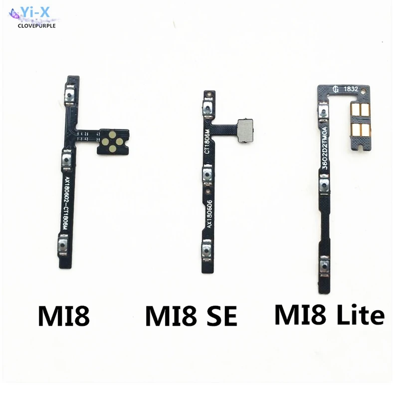For Xiaomi 8 / Mi 8 Se/ Mi 8 Lite Power On Off Volume Up Down Button ...