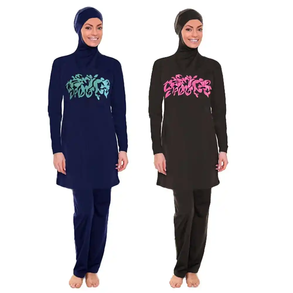 Muslim Women Swimwear Full Cover Burkini Modest Islamic Arab Swimsuit ...