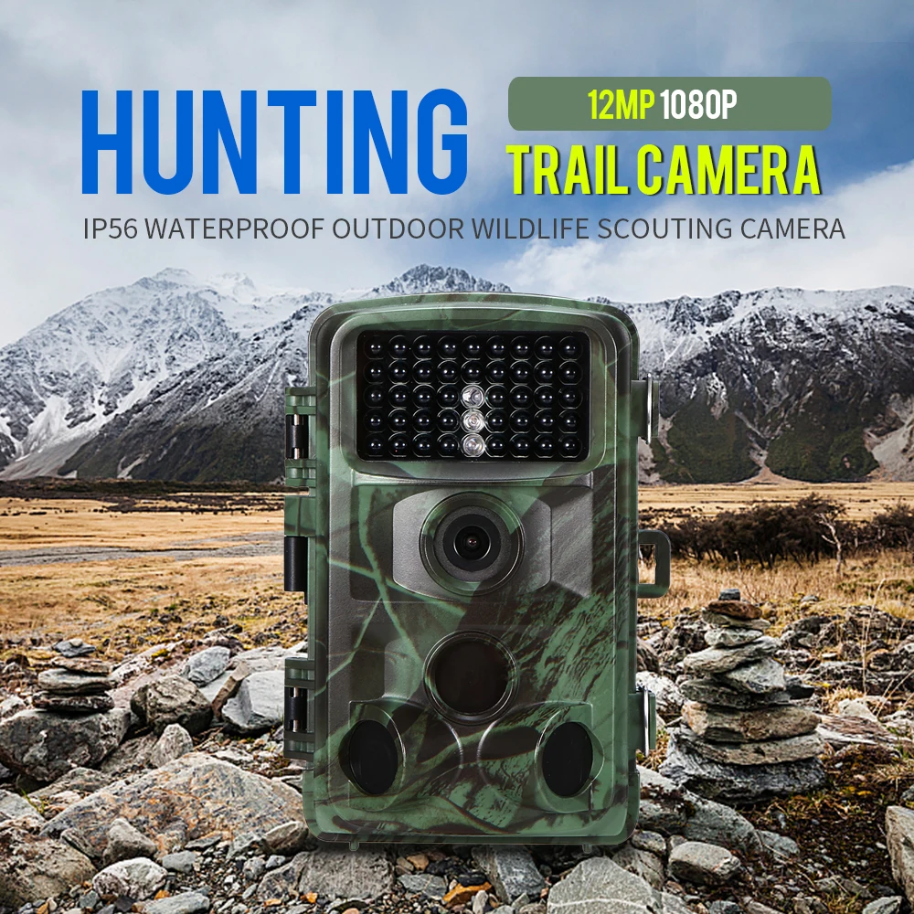 12MP 1080P Hunting Camera Waterproof Trail Camera Game Outdoor Wildlife ...