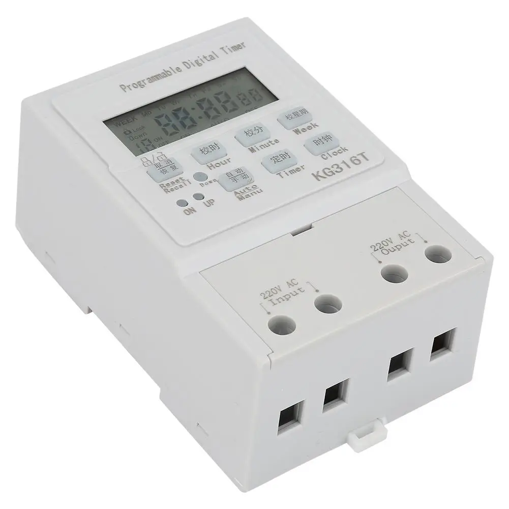 Mini AC 220V 1W 25A Digital Timer Switch Programmable Control Timing ...