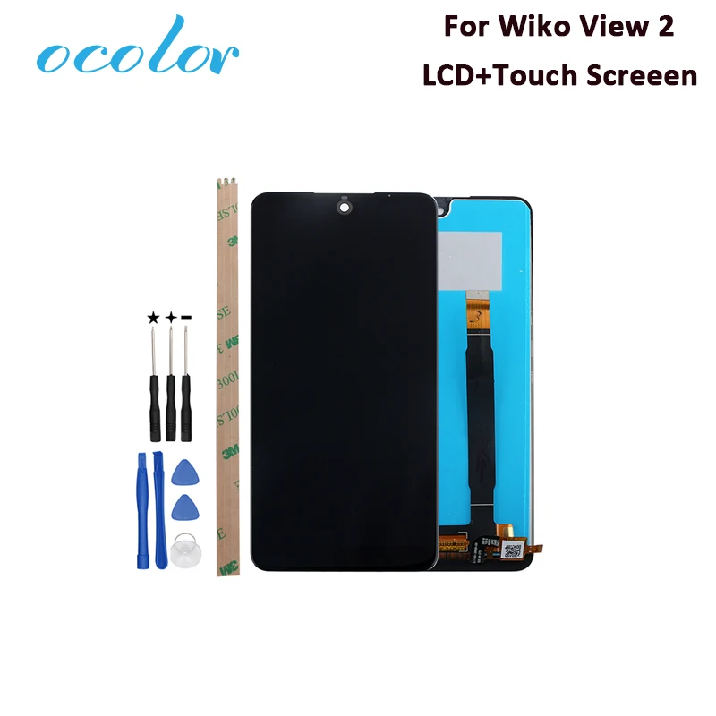 Ocolor para Wiko View 2 pantalla LCD y pantalla táctil nuevo probado 6 ...