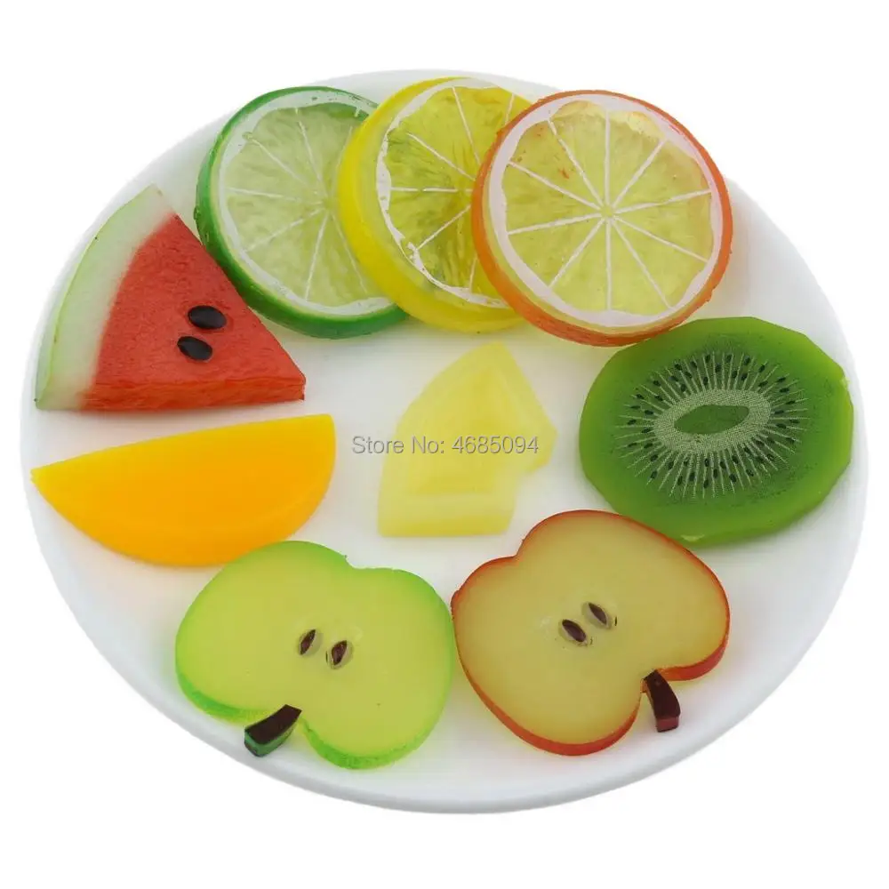 Gresorth fruta Artificial Premium, rebanada falsa, limón, cereza, KIWI ...