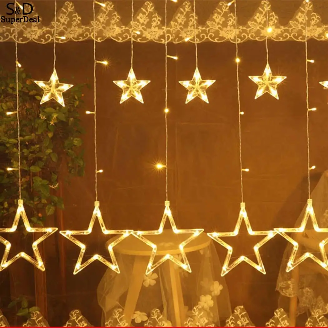 Decorative 4500H New Pentagram 110 650LM 2 Christmas IP65 LED Lights ...