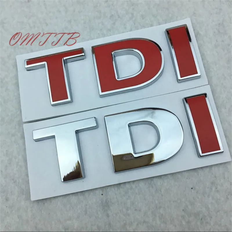 Car styling TDI Badge Emblem Decal car Sticker for VW Golf JETTA PASSAT ...