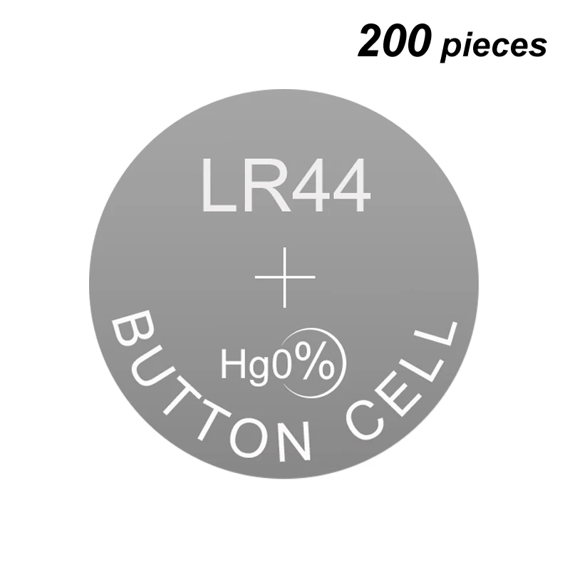 Alkaline Button Cell Battery LR44 200 Pieces Most Common Cells AG13 in alkaline-button-cell-battery-lr44-200-pieces-most-common-cells-ag13-in