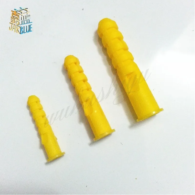 500pcs-or-1000pcs-6x30mm-Ribbed-Plastic-Anchor-Wall-Plastic-Expansion ...