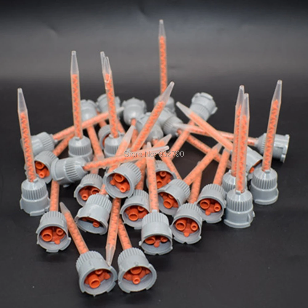 50pc 10:1 Epoxy Adhesive Applicator Static Mixer Mixing Nozzle Ab Glue ...