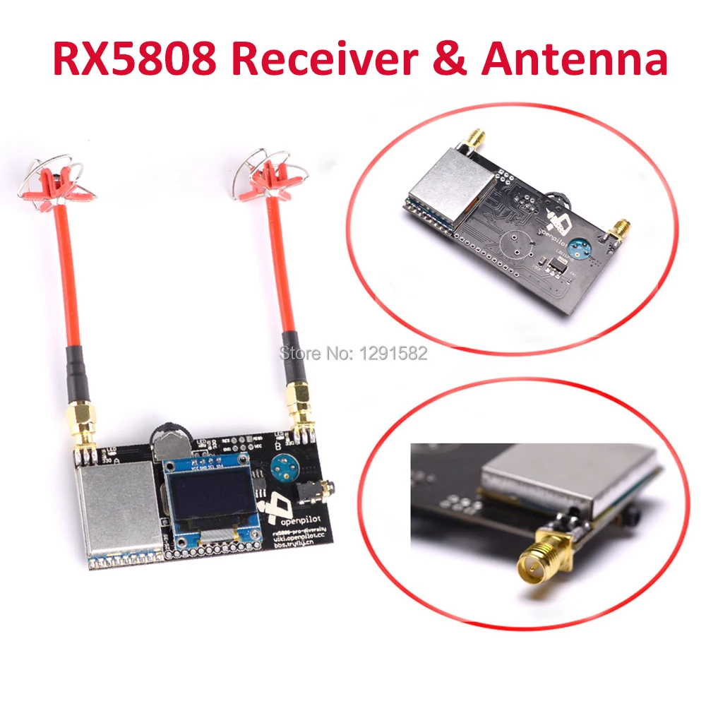 5,8 GHz FPV 4 лист Клевер AV антенна передачи+ RX5808 5,8G 40CH ...