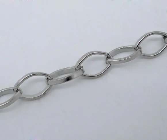 Lovely 400cm Silver Color Chains Findings 6*8mm (B00821)|jewelry dog ...