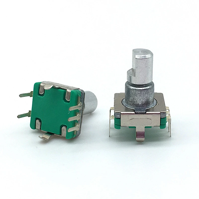 5pcs/lot Ec11 Rotary Encoder Code Switch 30 Position With Switch 5pin Handle Length 12.5mm Half ...