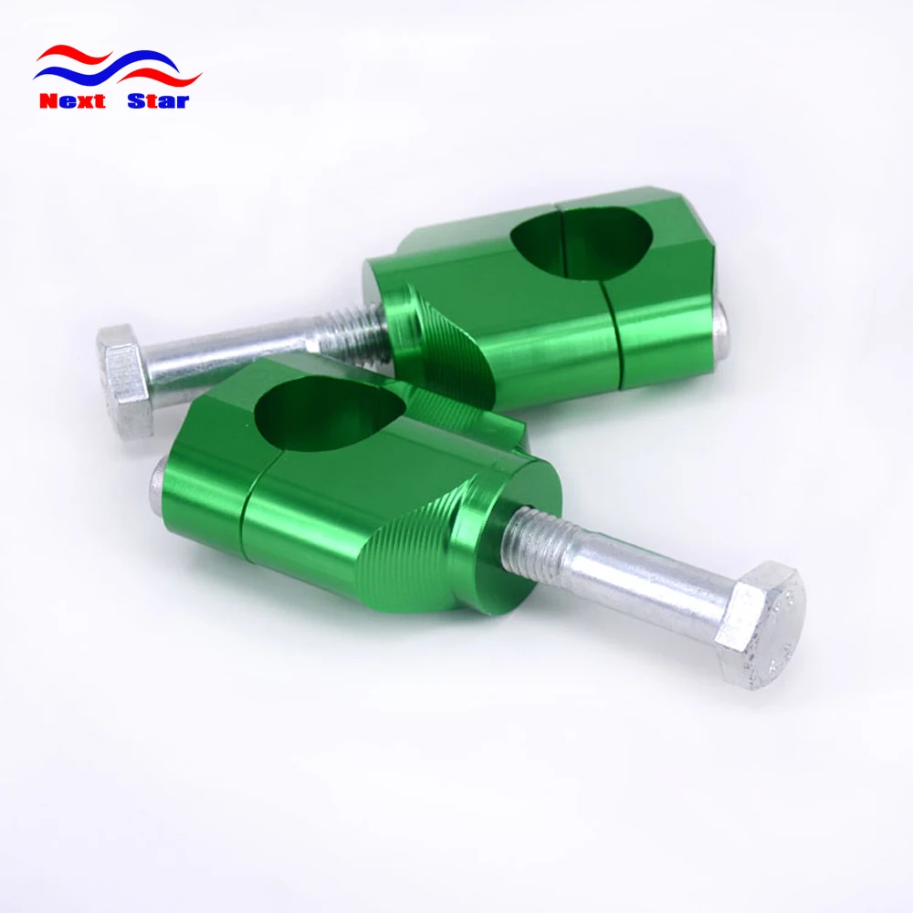 Motorcycle-Aluminum-28MM-Handlebar-Bar-Riser-Mount-Clamp-Set-For ...