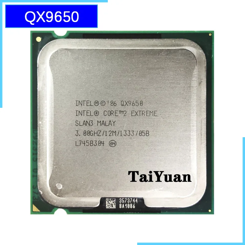Intel Core 2 Extreme QX9650 3.0 GHz Quad-Core CPU Processor L2=12M 1333 ...
