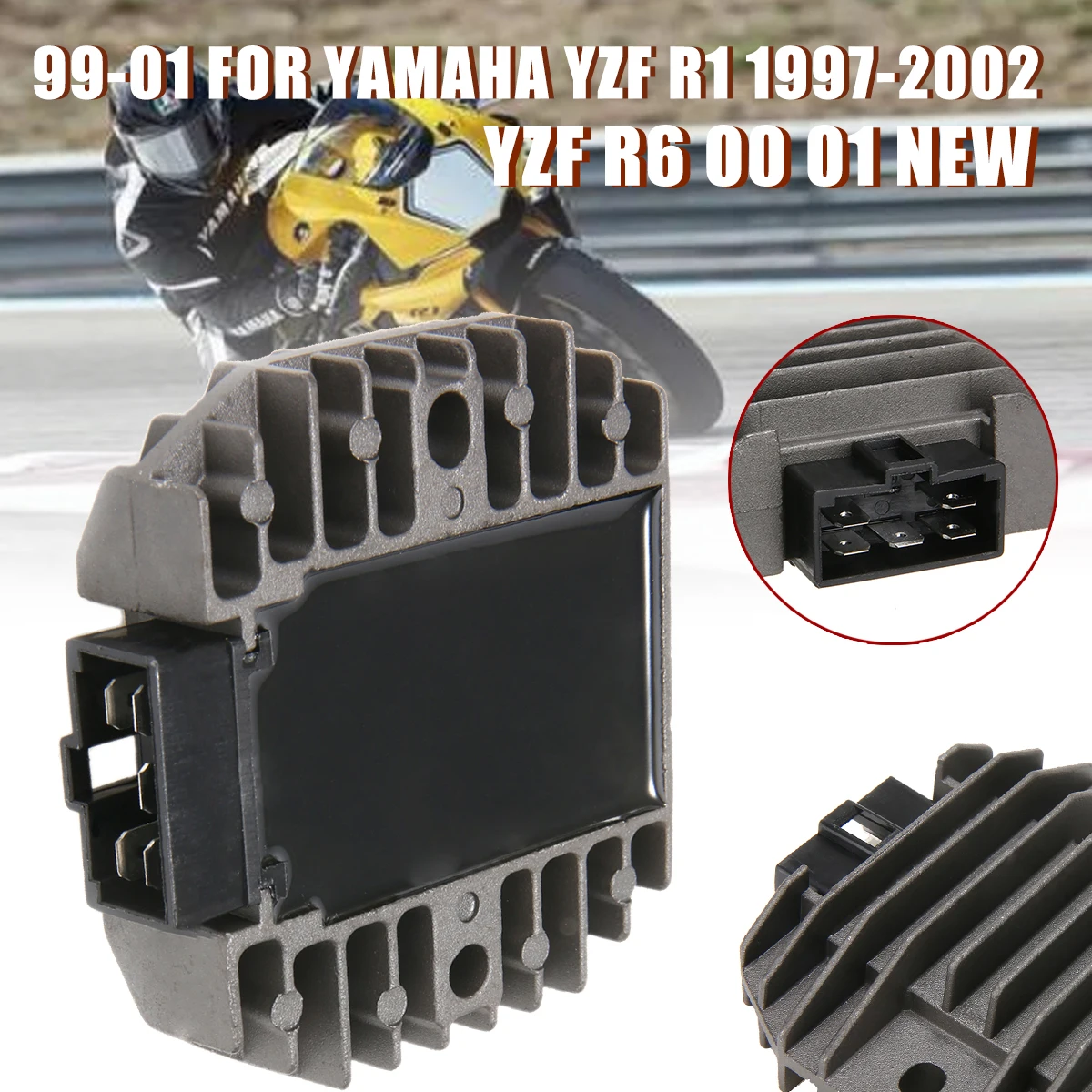 New Arrival 1pc Universal Regulator Voltage Rectifier For Yamaha Yzf R1 ...