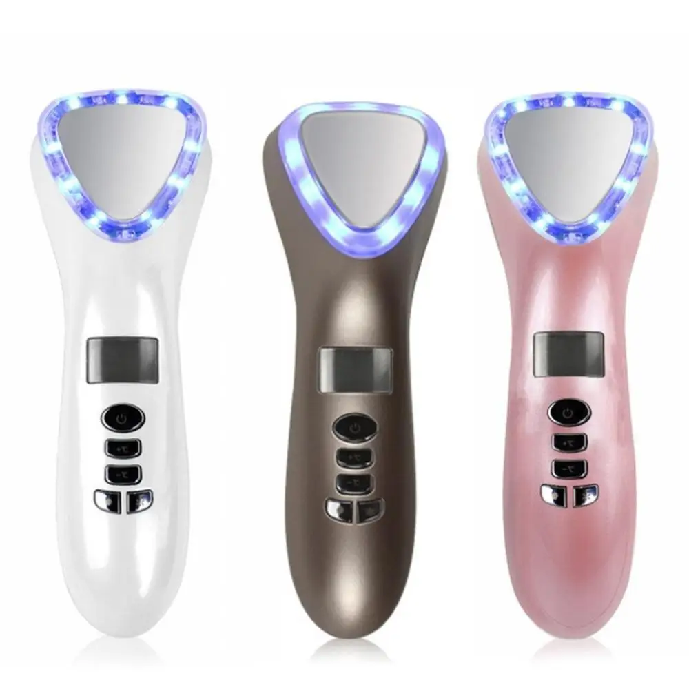 Rechargeable Ultrasonic LED Photon Lights Sonic Lifting Face Lift Skin ...