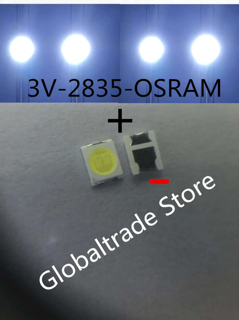 새로운 LED 백라이트 용 200PCS 높은 전원 LED 1.5W 3V 1210 3528 2835 131LM TV TV 응용 ...