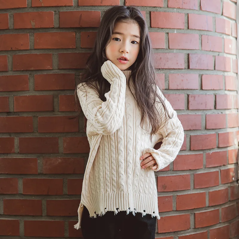 Elegant Children Clothing Girls Sweaters Autumn & Winter Girls Knitted ...