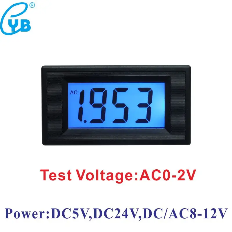 AC 2V LCD Digital Voltage Panel Meter AC Voltmeter Netzteil DC 5V 24V ...