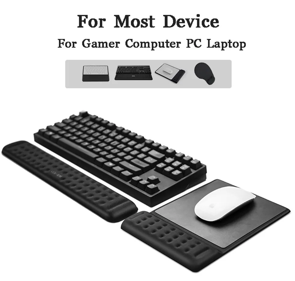 Soft Sponge Comfort Gel Wrist Rest Game Mouse Pad Ergonomic Memory ...
