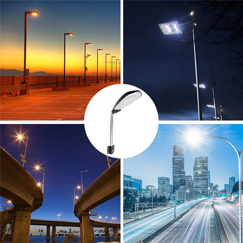 AC100-265V 48 LED Street Light Light control Dusk to Dawn Waterproof ...