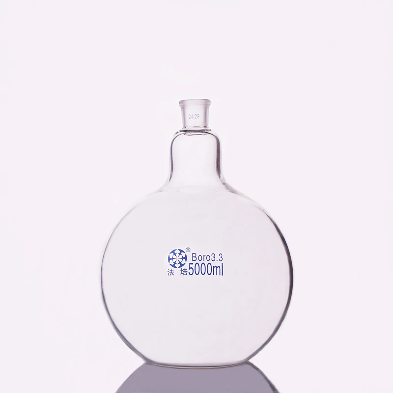 Single standard mouth flat-bottomed flask,Capacity 5000ml and joint 24/ ...